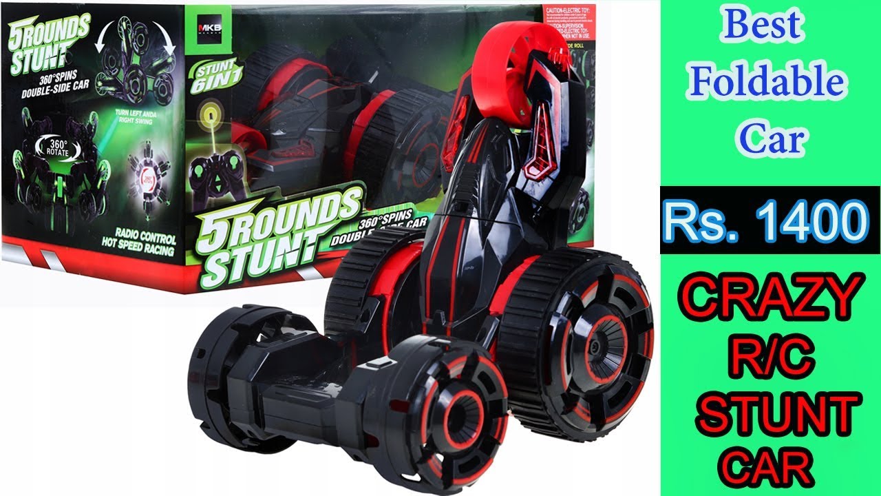 RC 5 Round Stunt Car for Kids | Unboxing and Review | Best Stunt car ...