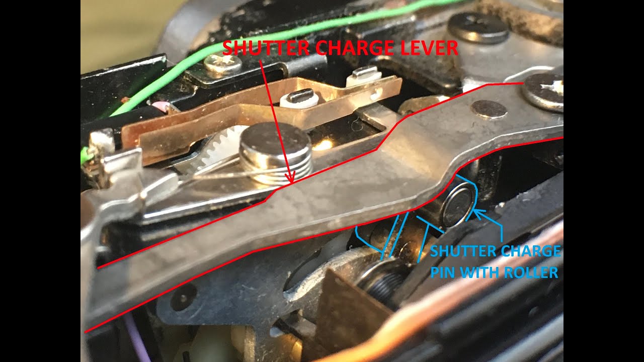 Nikon FE2 shutter charge issue fix: mirror stuck & shutter not firing ...