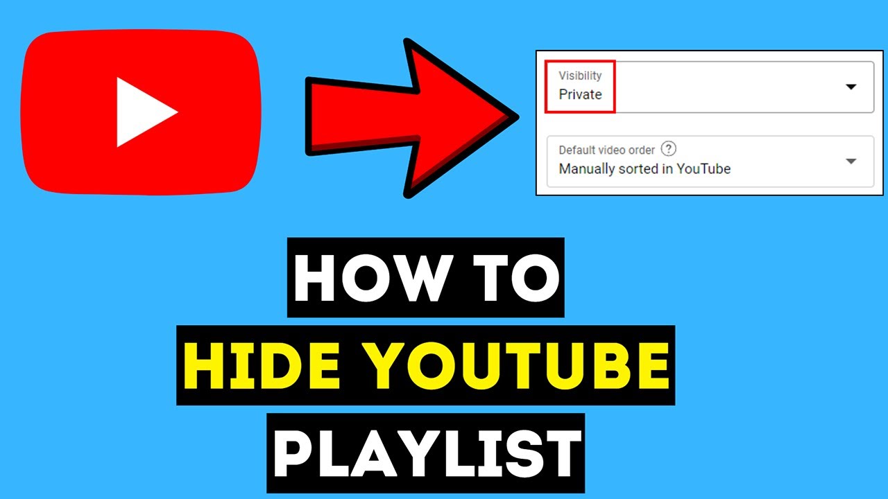 How To HIDE YouTube PLAYLIST 2024 - Make Your YouTube Playlists Private! - YouTube