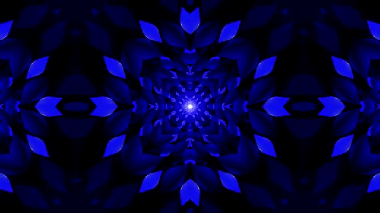 Full HD Blue Flower Kaleidoscope VJ Motion Background - Free DJ Motion ...