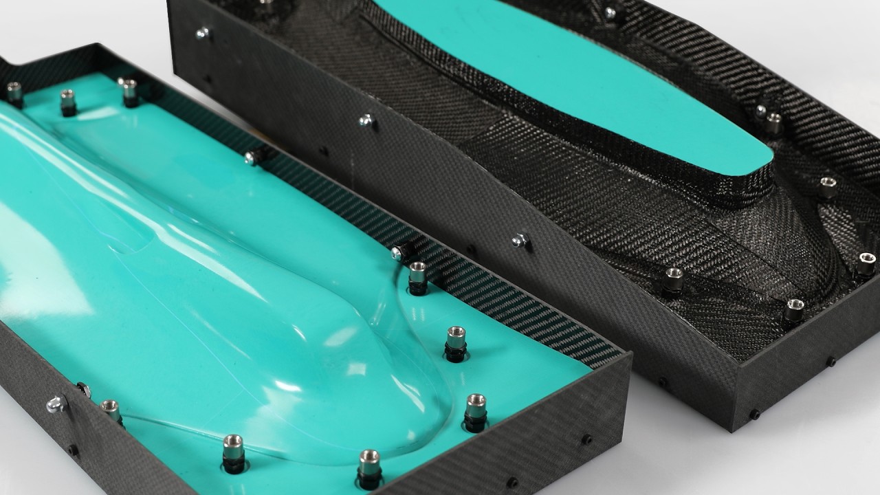 Making Precision Split-Moulds for Complex Carbon Fibre Parts - YouTube
