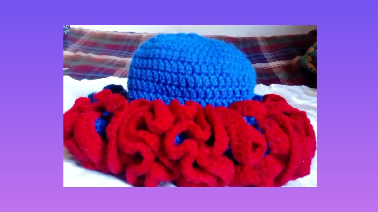 Ruffle bucket hat/crochet tutorial - YouTube
