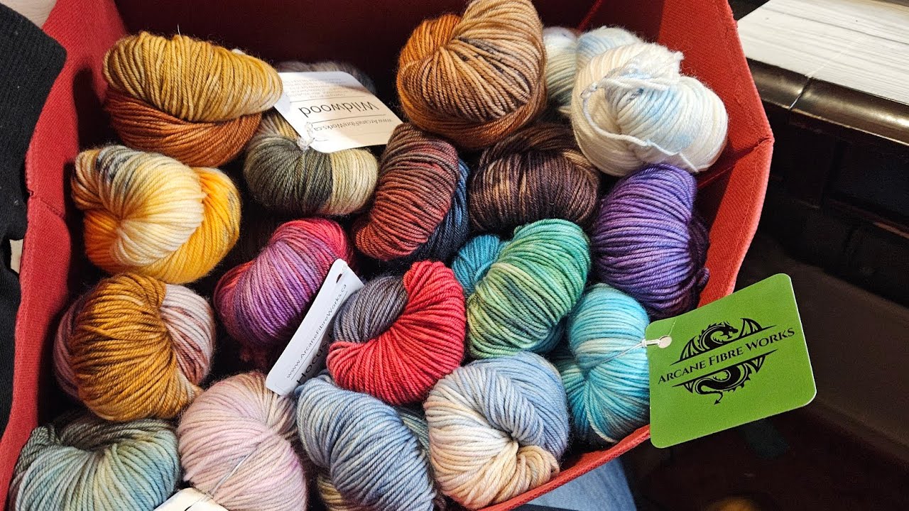 Arcane Fiberworks Happy Mail package - YouTube