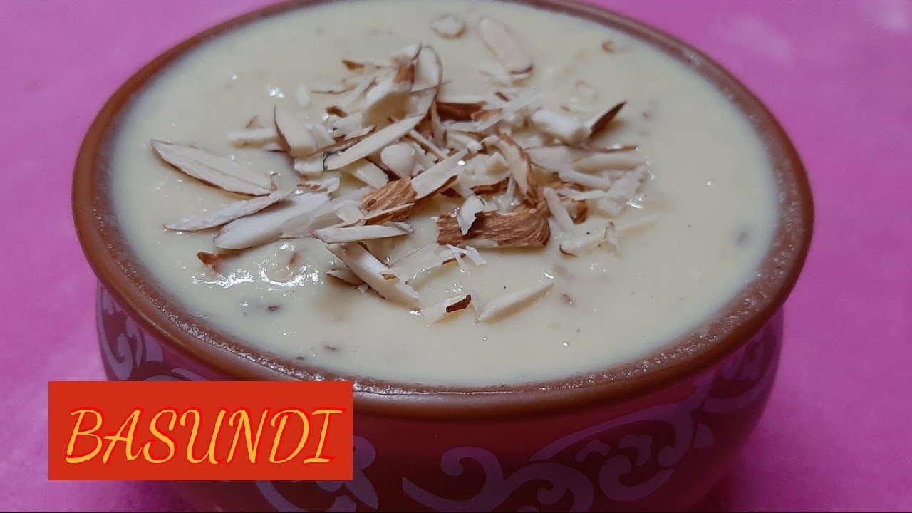 Basundi | how to make creamy basundi | 3 ingredients sweet| - YouTube