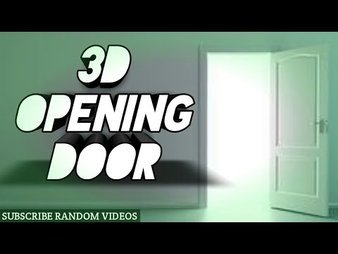 3D door opening drawing | must watch looks realistic - YouTube