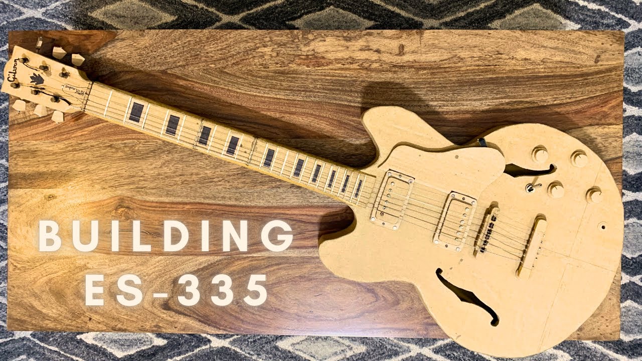 Building a Gibson ES-335 out of Cardboard | short version - YouTube