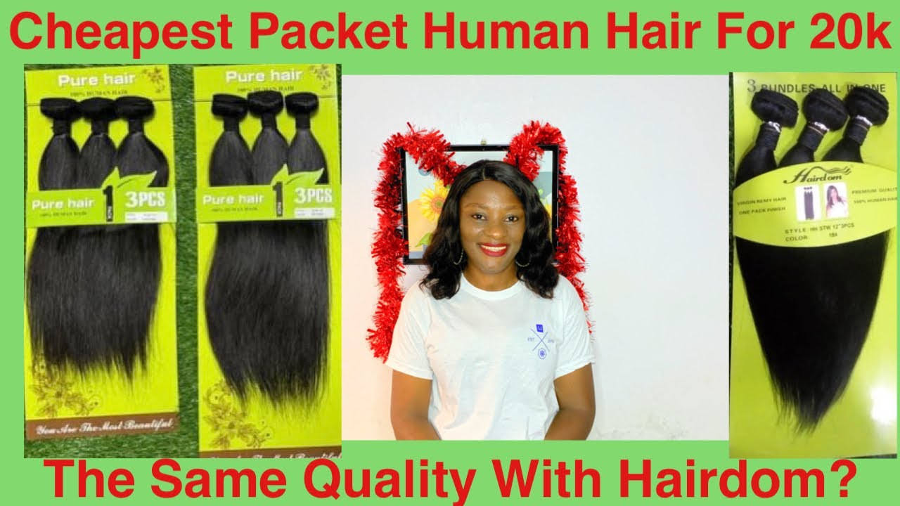 20k Packet Human Hair| Pure Hair Packet Human Hair Review|Is It As ...