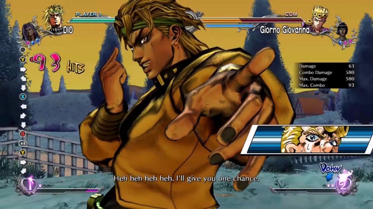 ⌚Dio (Part 3) - Combo (58%)⌚- JoJo Bizarre Adventure All Star Battle R ...