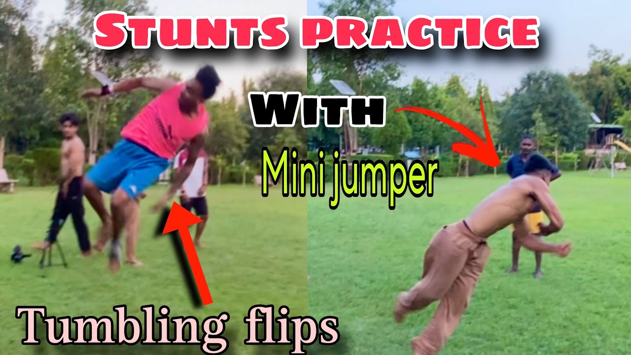 Flipping practice with mini jumper 🔥 || shadow tumblr - YouTube