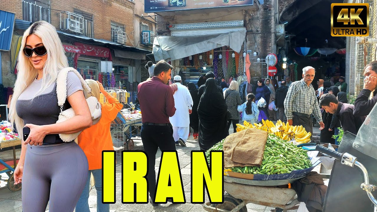 Iran 🇮🇷 Shiraz 4K grand bazaar walking tour / North Vakil Bazaar - YouTube