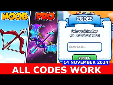 *ALL CODES* 🏹Bow Simulator ROBLOX | NOVEMBER 14, 2024 - YouTube