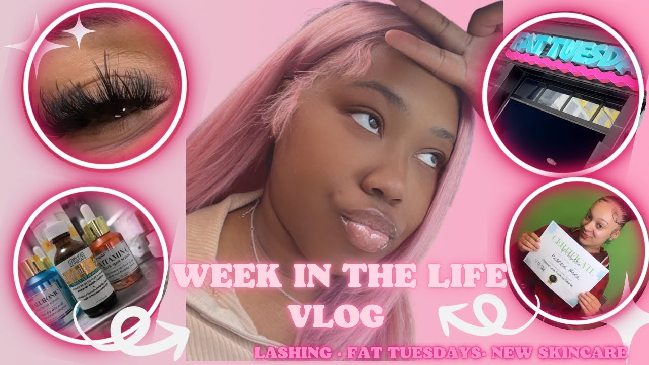 Vlog| Lash Tech Vlog| Week in the life| New Skincare Routine |Fat ...