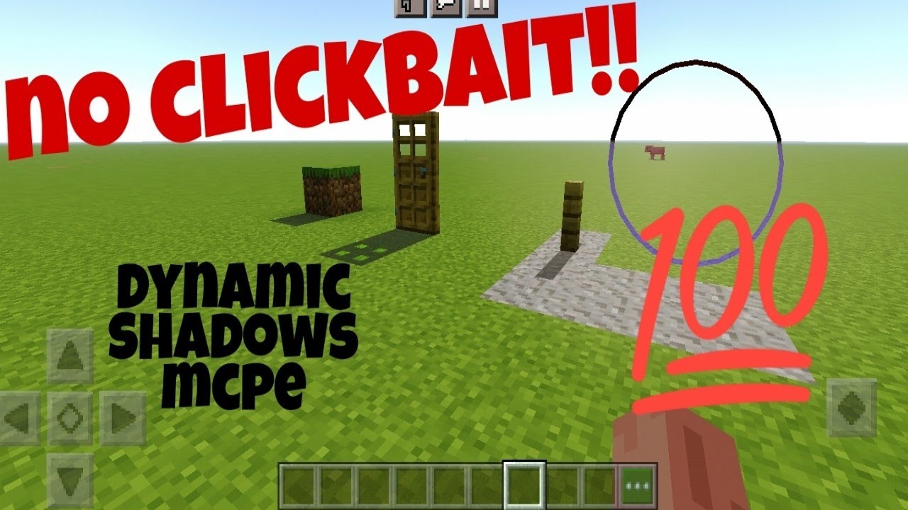 dynamic shadows MCPE no clickbait not edited footage - YouTube