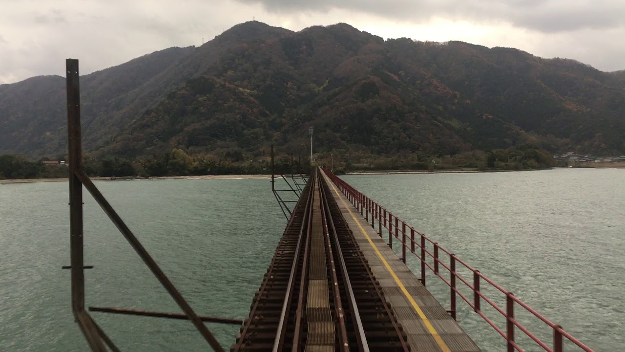 【Rear Window View】 Kyoto Tango Railway 「Tango Kuromatsu」Miyamai Line ...