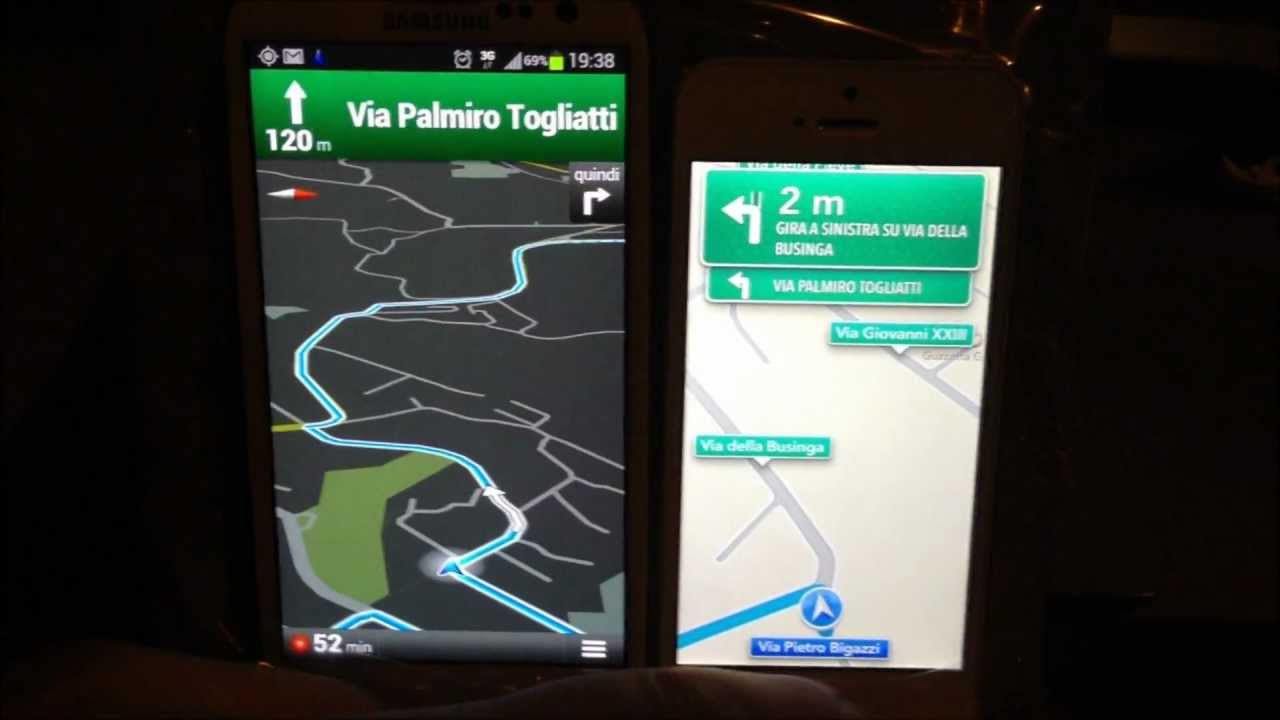 Navigatore Apple vs Google Maps test su strada by HDblog - YouTube