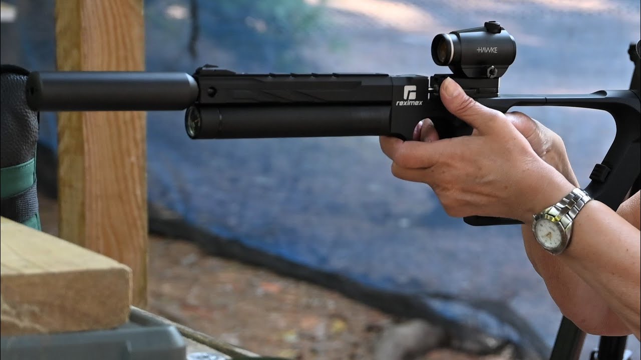 42ft Reximex Mito S with carbine stock and red dot sight.: 4K ...