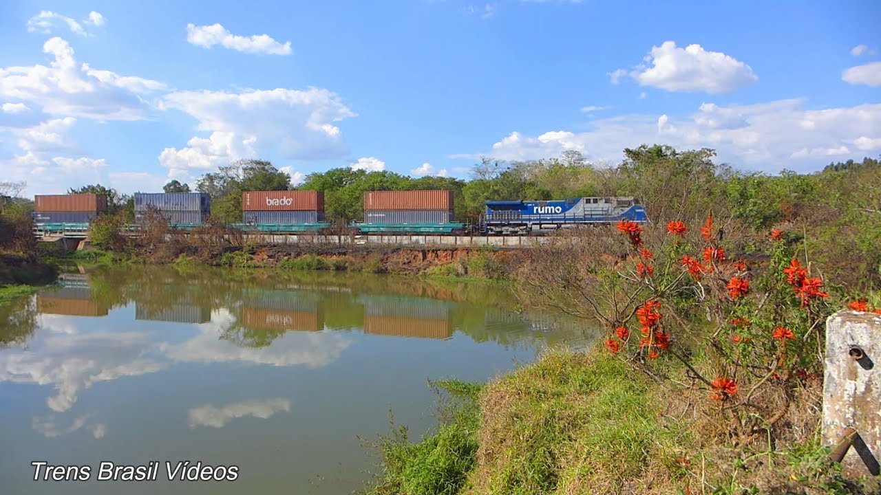 TREM da Brado Logística - DOUBLE STACK | Em VIAGEM DE RONDONÓPOLIS, MT ...