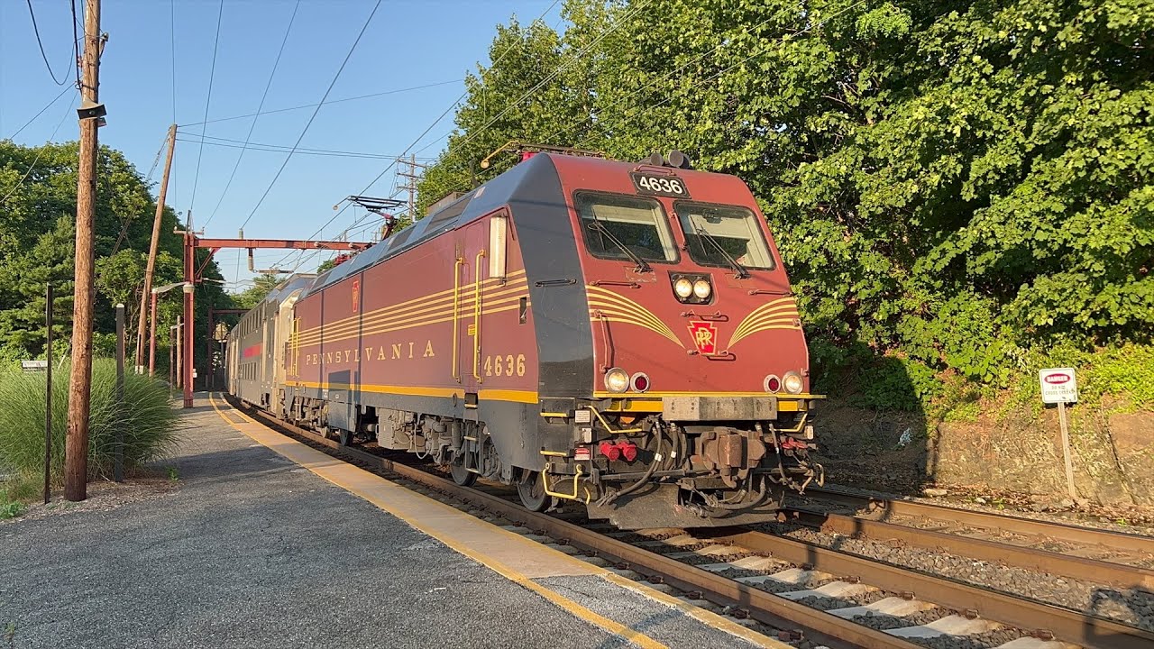 NJT ALP-46A 4636 PRR Heritage Unit at Bernardsville Gladstone Branch ...