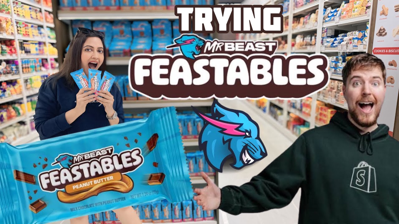 @MrBeast much hyped chocolate Feastables | India launch at Food Square ...