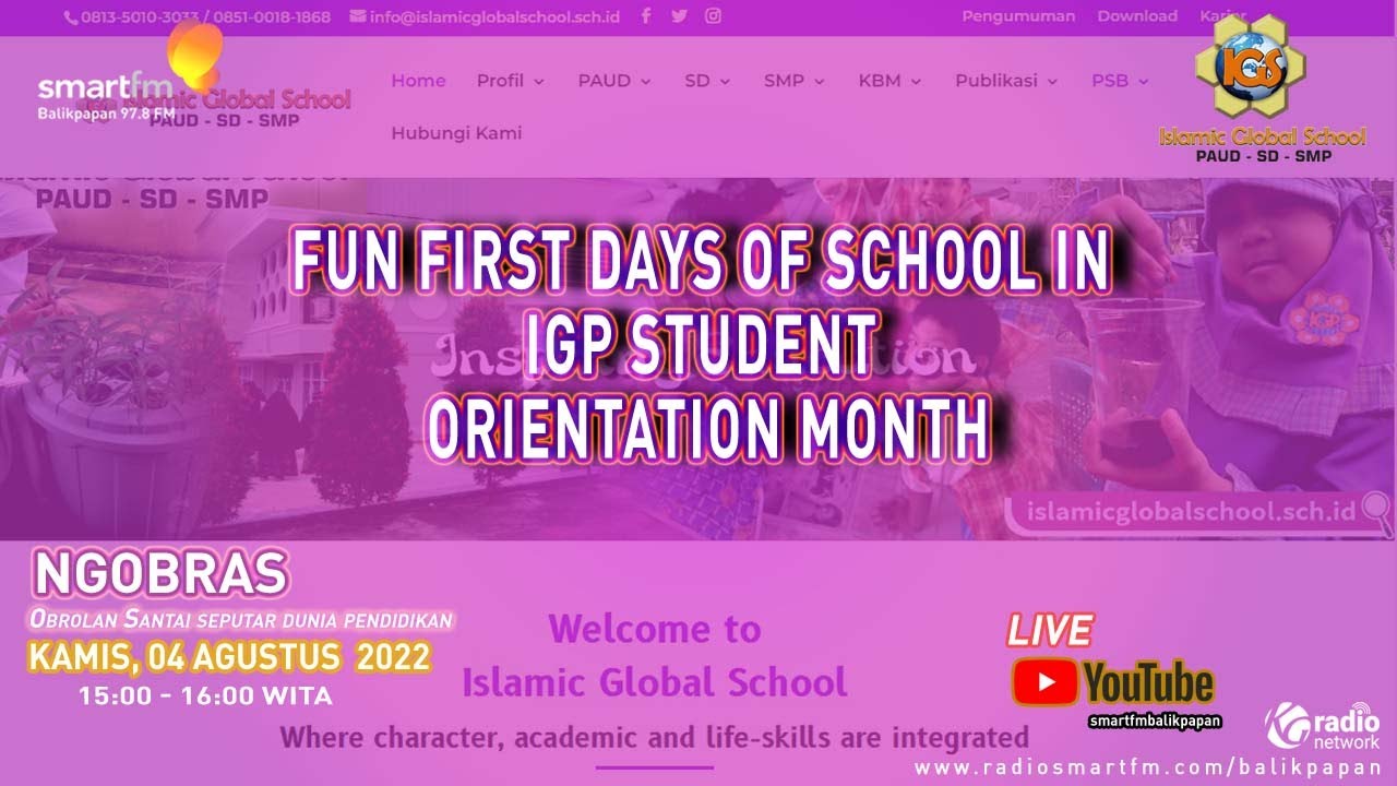 Fun First Days of School in IGP Student Orientation Month | Ngobras 4 ...