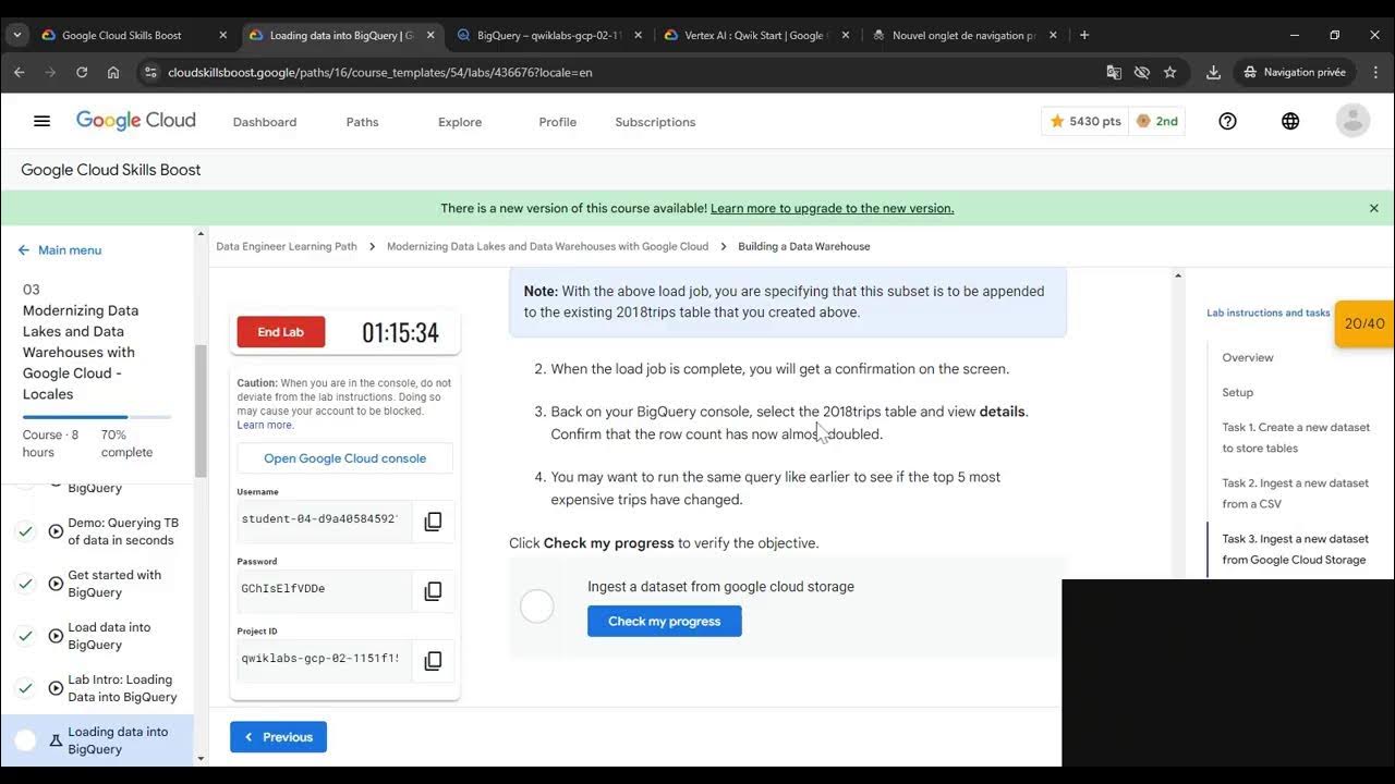 GCP | Data Engineering || Loading data into BigQuery - YouTube