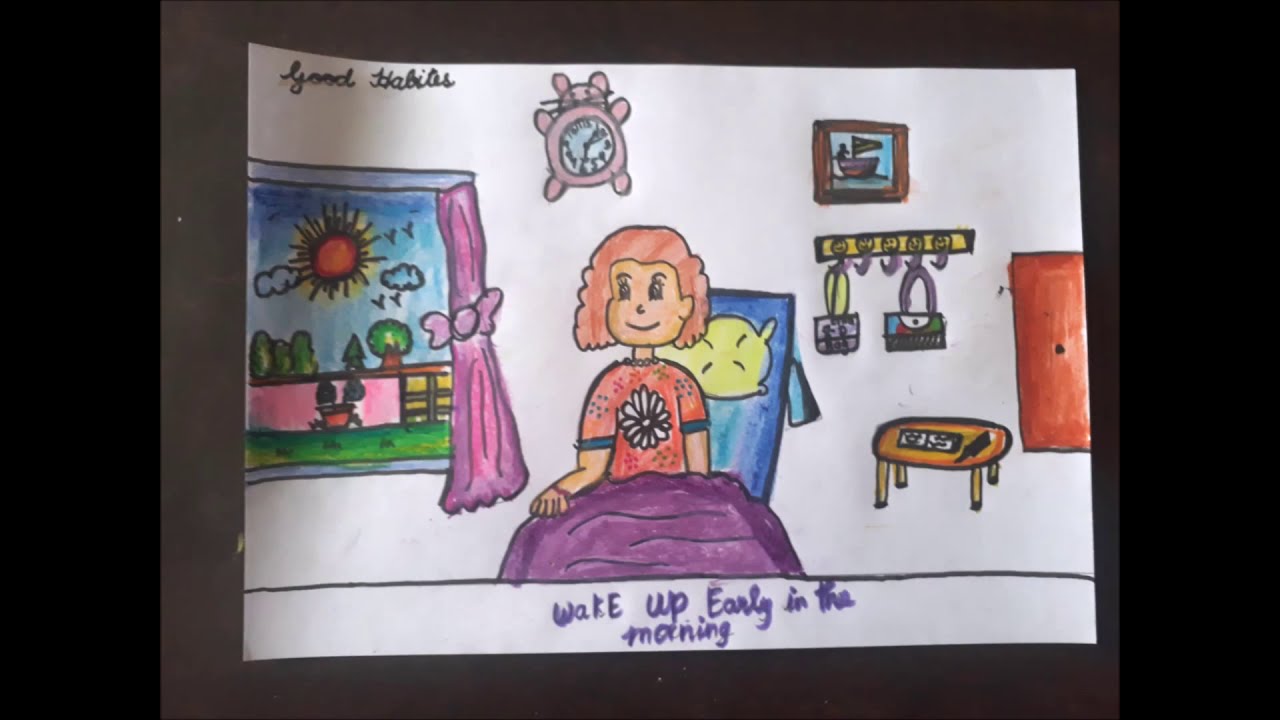 Wakeup Early In the Morning // How to Draw Easy and Fast Drawing by Art ...