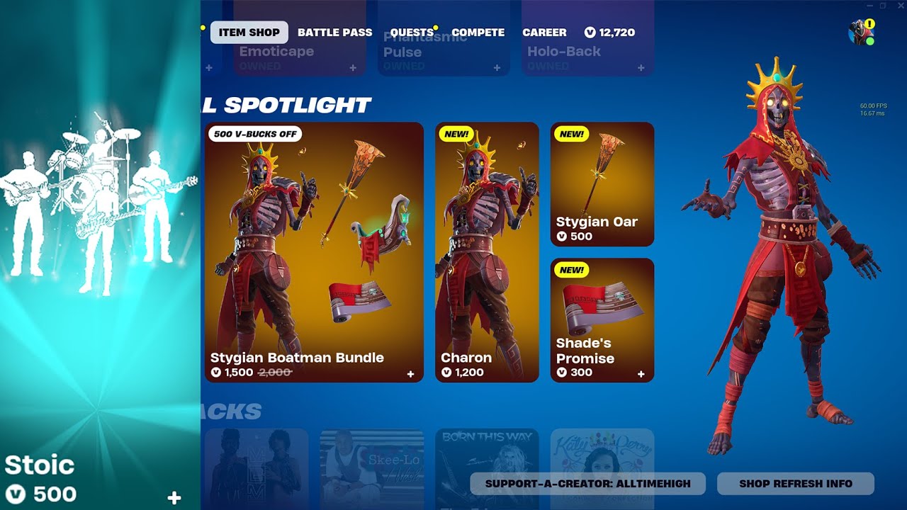 NEW Charon Skin & Imagine Dragons Emote | Fortnite Item Shop 4-5-2024 ...