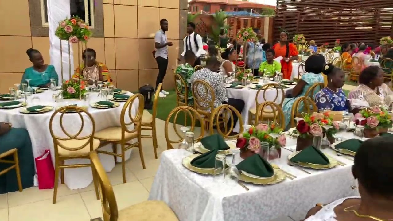 Check out this beautiful wedding reception in Ghana 🇬🇭 West Africa ...