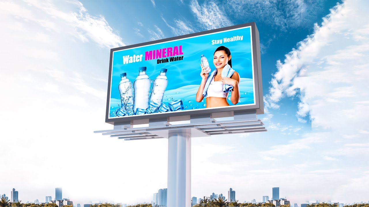 Outdoor Billboard Design in illustrator| Advertising billboard - YouTube