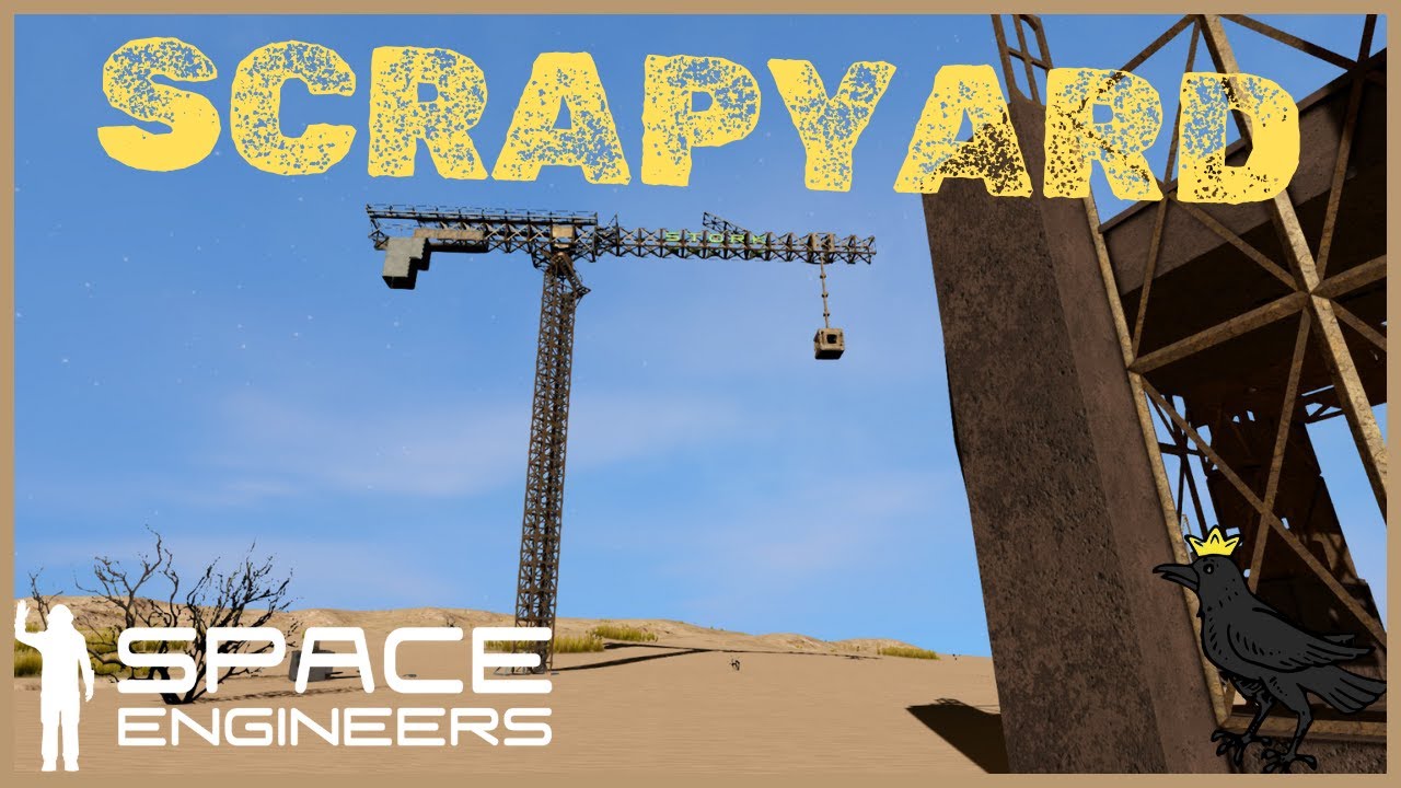 Climbing this Tower for SCRAP | Space Engineers Scrapyard EP 17 - YouTube