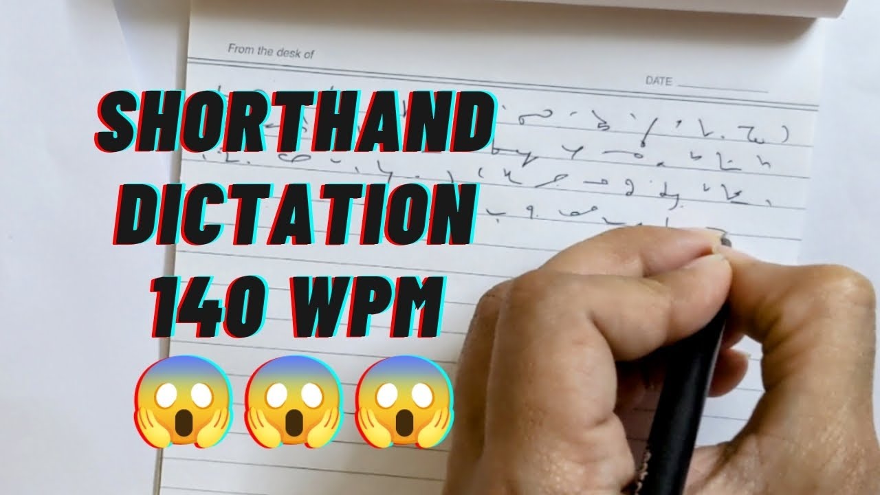 Shorthand Dictation taking @140 wpm | Court Dictation | Record Speed ...