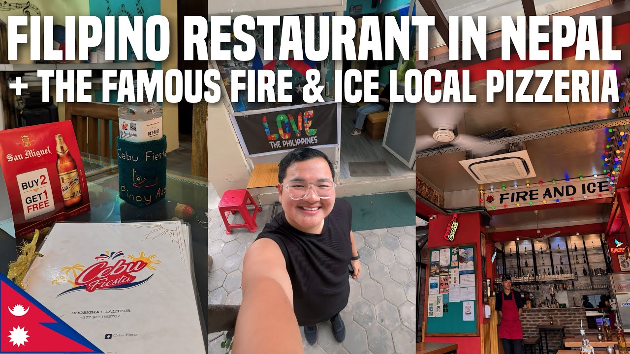 NEPAL VLOG: Filipino Restaurant In Nepal & Trying Fire and Ice Pizzeria ...