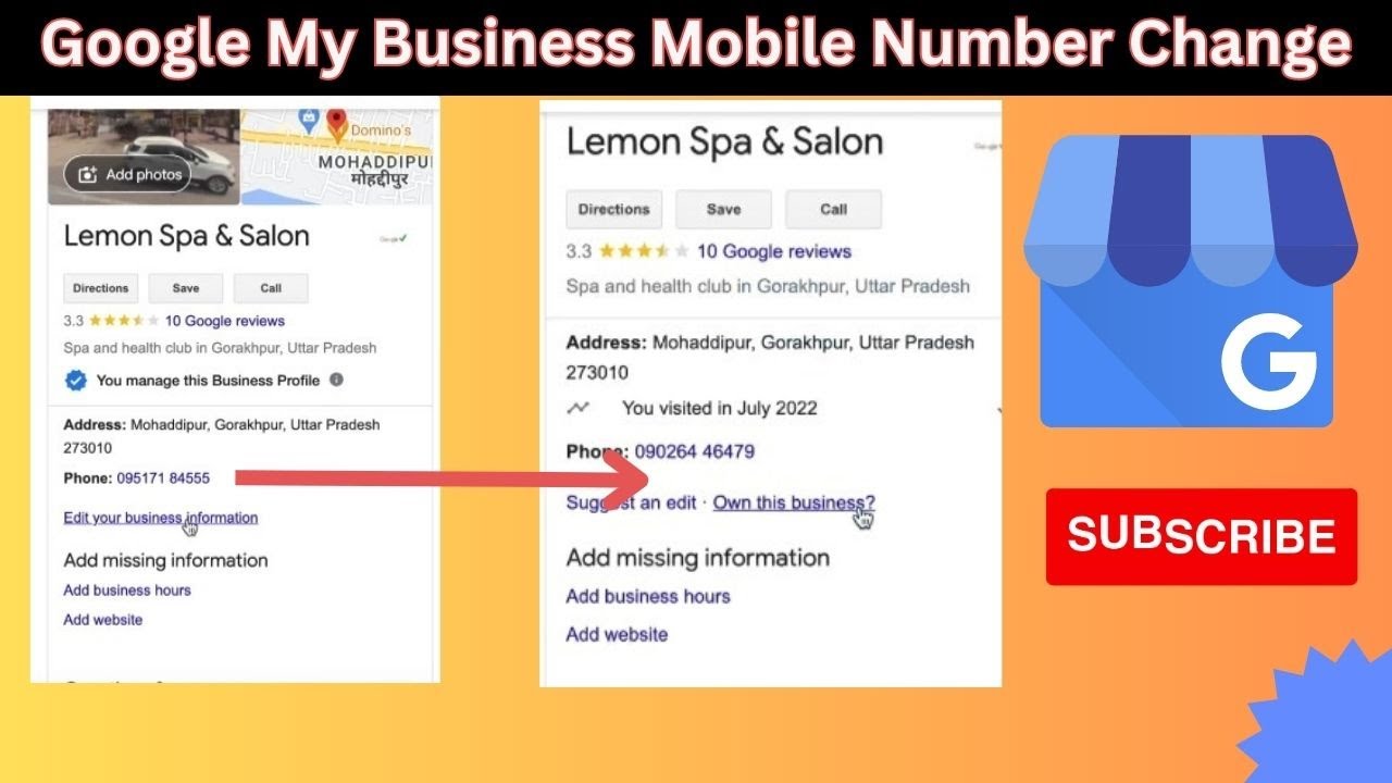 How To Change Mobile Number in GMB|Google Map me Mobile Number Kaise ...