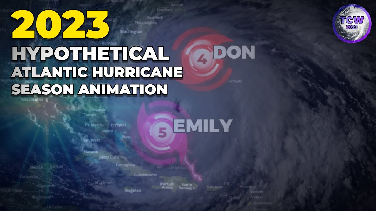 2023 Hypothetical Atlantic Hurricane Season Animation ...