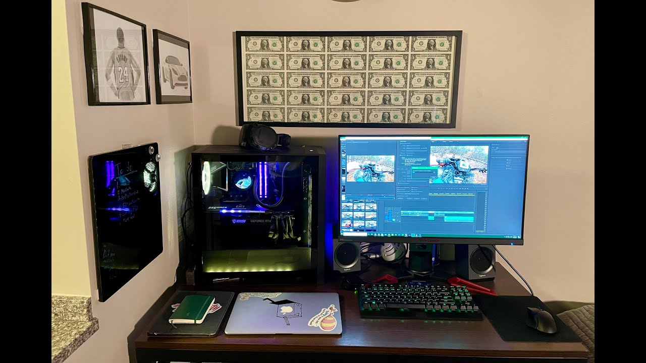 College PC setup tour! RTX 3080 - YouTube