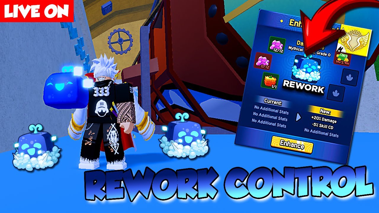 REWORK DA CONTROL? SERA MESMO? ️CAÇANDO VULCAO E LEVI ️BLOXFRUIT # ...