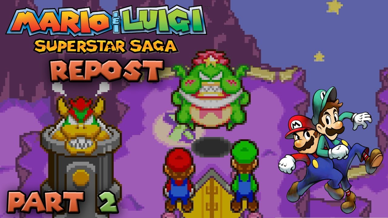 Mario & Luigi: Superstar Saga - Part 2 - Boss Tolstar & Hoohooros - YouTube