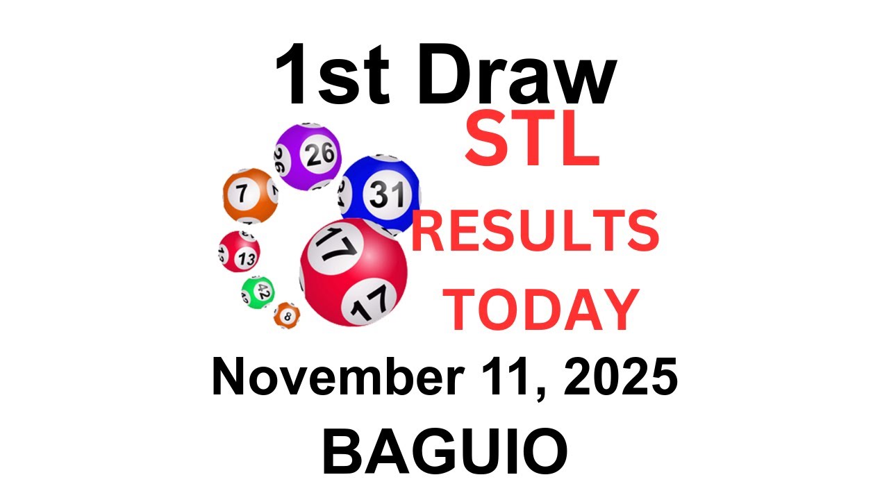 STL BAGUIO Results Today - 1st Draw November 11, 2025 - YouTube