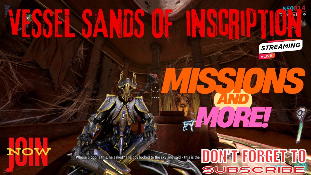 Warframe Live – Vessel Awakens! Sands of Inaros Quest - YouTube