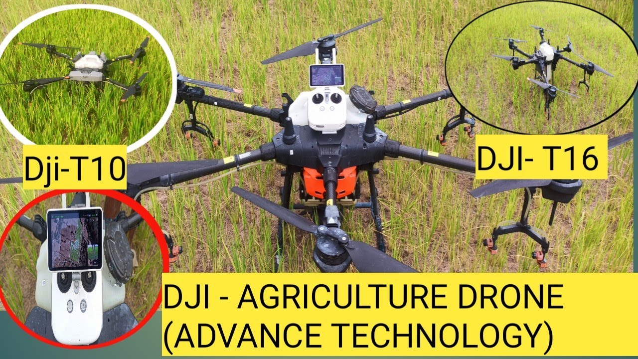 புதிய தொழில்நுட்ப Drones. DJI- T10,T16 Agriculture drones - YouTube