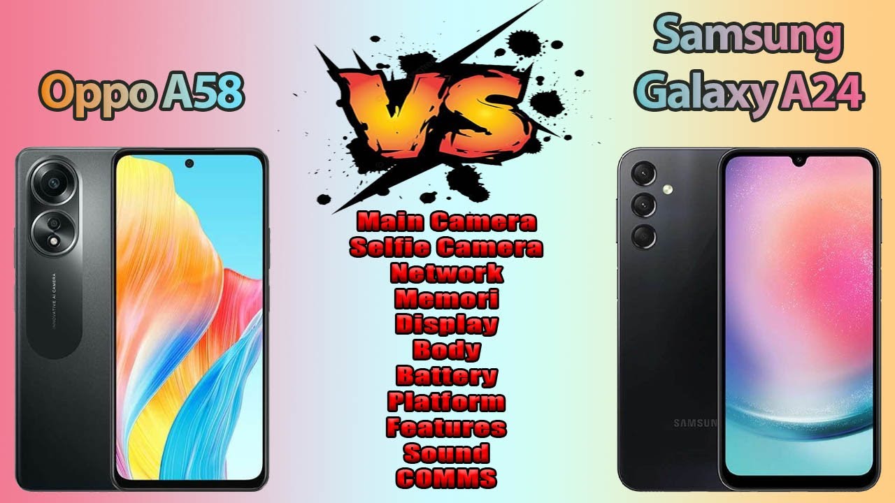 Oppo A58 Vs Samsung Galaxy A24 Comparison - YouTube