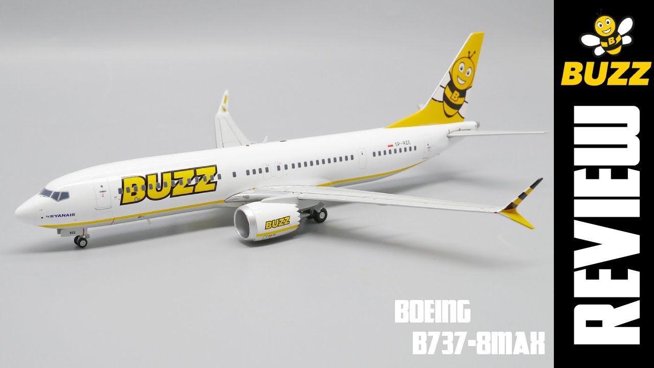 Phoenix diecast 1:400 Buzz B737-8MAX model review - YouTube