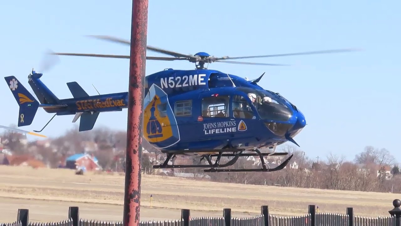 N522ME - STAT MedEvac 18/Children's National Skybear Landing - YouTube