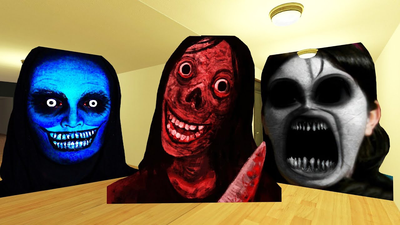Three Scary Women vs Me in Garry`s Mod - YouTube