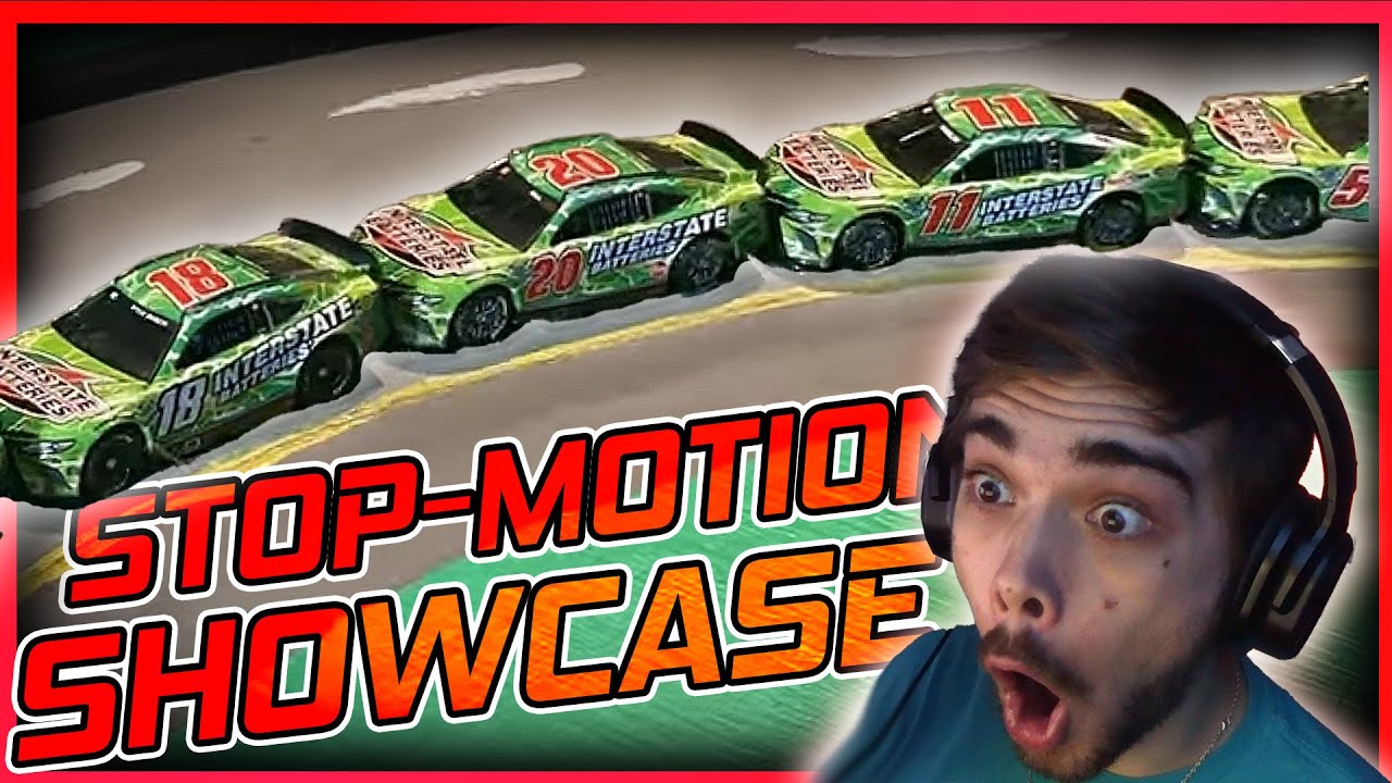 INTERSTATE BATTERY BRIGADE APPEARS! // NASCAR Stop-Motion Showcase [1 ...