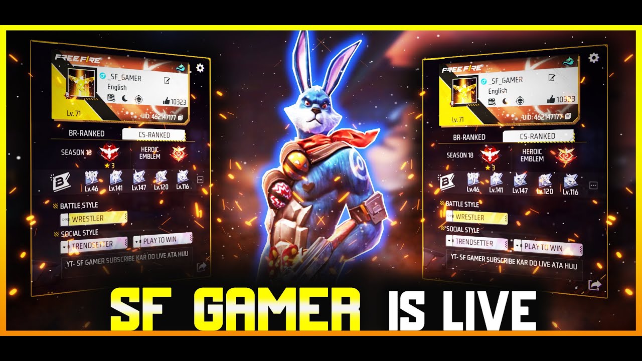 CS REGION TOP 1 PLAYER😱🔥SF GAMER IS LIVE😎- GARENA FREE FIRE # ...