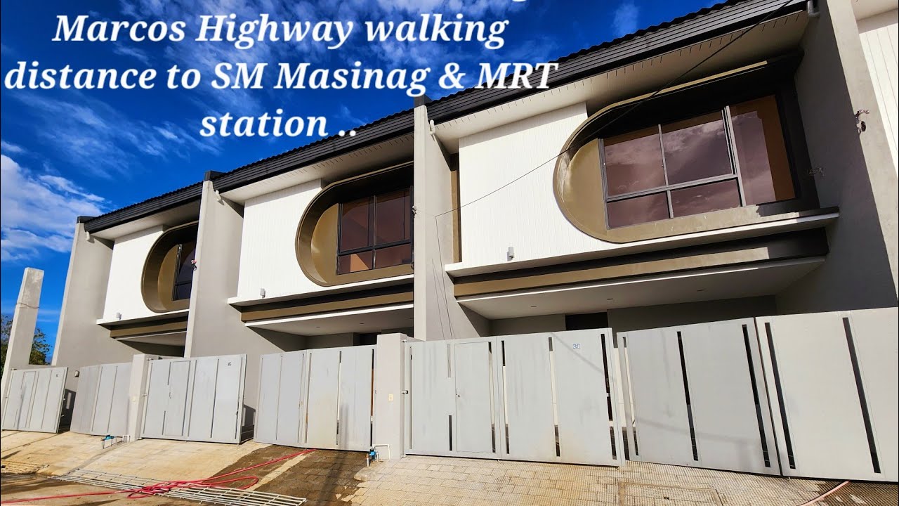 Brandnew Townhouse along Marcos Hiway near LRT Masinag - YouTube