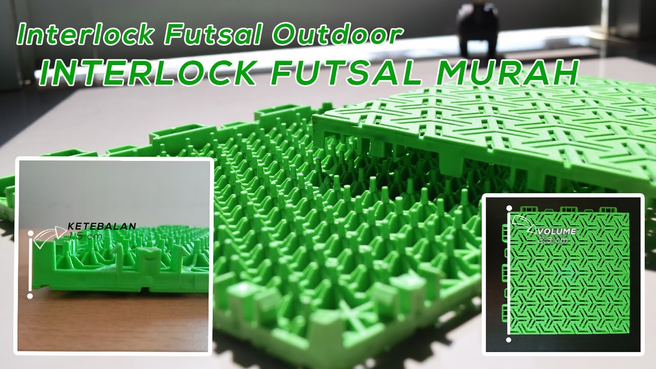 INTERLOCK FUTSAL OUTDOOR MURAH | ANTI AIR - YouTube