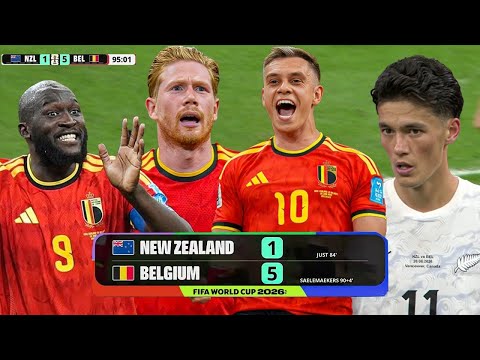 Belgium vs New Zealand 5-1 Highlights | FIFA World Cup 2026 | België vs Nieuw-Zeeland Hoogtepunten