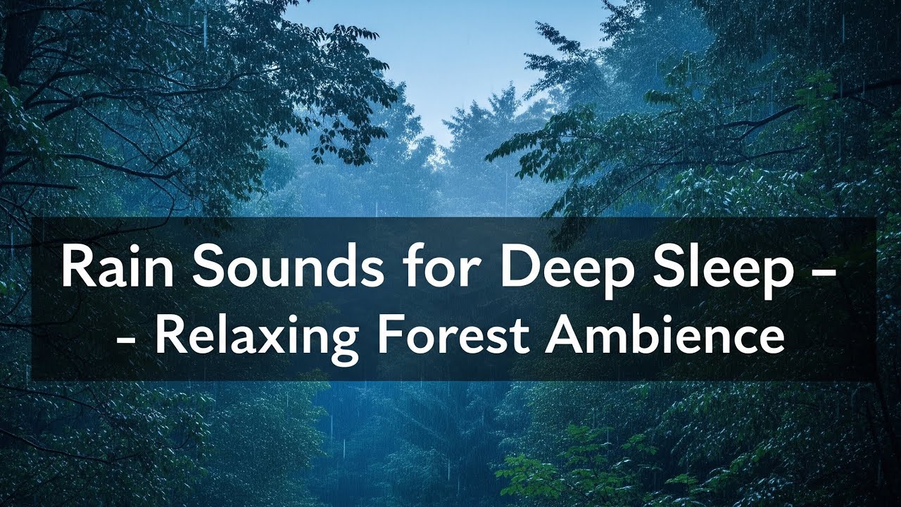 Tranquil Dusk in a Rainy Forest: Deep Sleep & Relaxation Ambience - YouTube